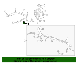 2009-2021 GM Radiator Hose Clamp 11610421 | QuirkParts