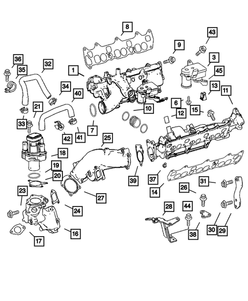 Manifolds and Vacuum Fittings for 2009 Dodge Sprinter 3500 | Mopar eStore