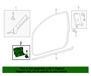 62111-21041-B0 - Board Cowl Side Tri - 2011-2016 Scion tC | OEM Genuine ...