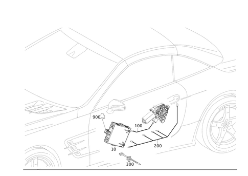 Door Wiring Harness and Door Control Module for 2013 Mercedes-Benz SL63 ...