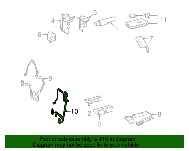 2006-2015 Toyota Land Cruiser Warning Switch 89746-60030 | Toyota Parts