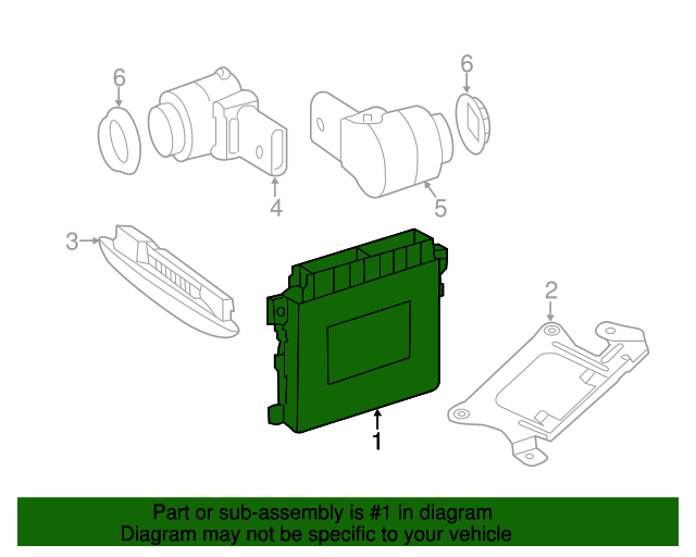 2007-2014 Mercedes-Benz Control Module 221-540-82-62 | MB OEM Parts
