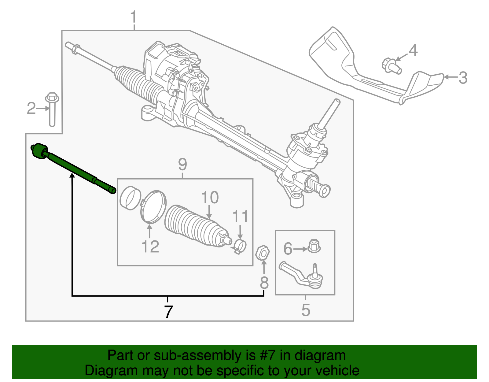 MEF-292 - Motorcraft™ Inner Tie Rod 2015-2019 Lincoln MKC | Big 3 Auto ...
