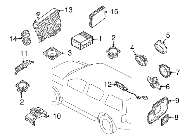 2591A-ZX78D - GPS Navigation Control Module - 2010-2015 Nissan | Nissan ...