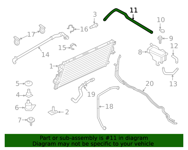 2017-2024 Ford Inlet Hose HC3Z-8C472-B | Blue Springs Ford Parts