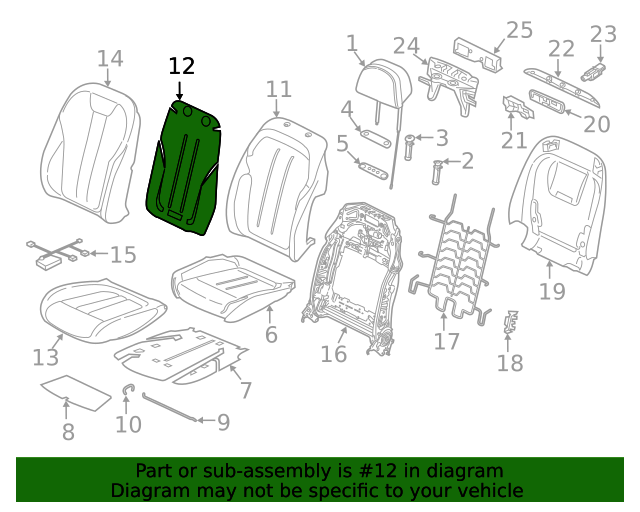 Genuine BMW 52-10-7-443-479 | Seat Back Heater | FREE Shipping on Most ...