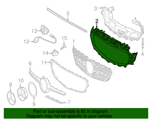 238-888-02-00 - Mount Frame 2017-2020 Mercedes-Benz | Mercedes-Benz USA ...