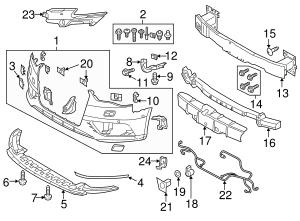 2015-2016 Audi Bumper Cover Bracket 8V5-919-268-B-1RR | OEM Parts Online