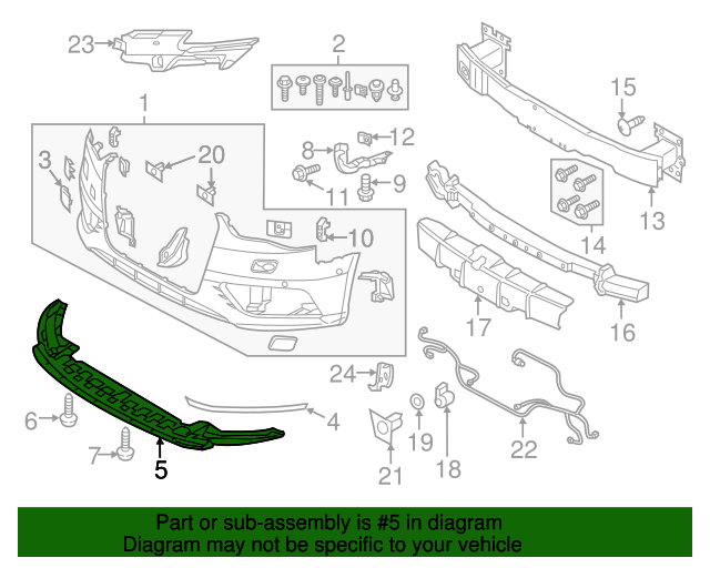 8V5-807-233-B - Lower Cover 2017-2020 Audi | Audi OEM Parts