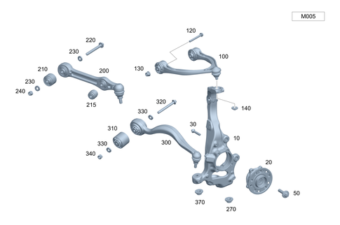 4MATIC® Steering Knuckle & Control Arm for 2021 Mercedes-Benz E 53 AMG ...