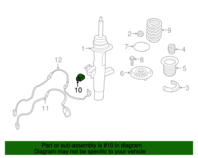 37155a0f905 - 2011-2021 BMW Accelerometer (37-15-5-A0F-905) | BMW of ...