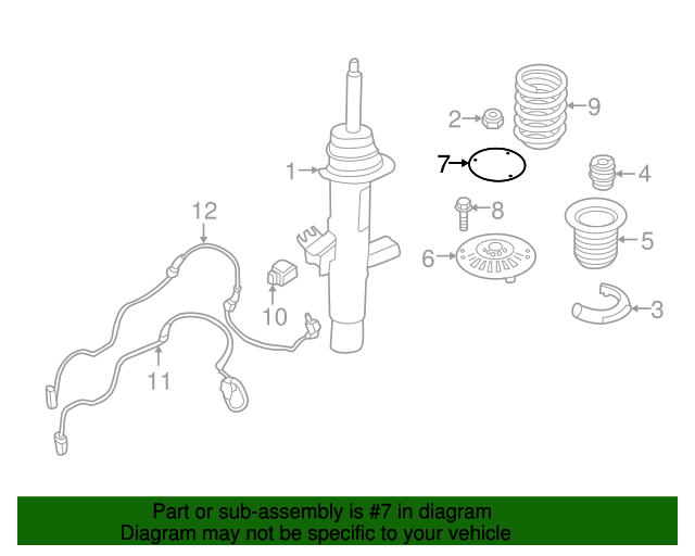 31-30-6-869-890 - Strut Mount Gasket - 2014-2021 BMW | Buy BMW Parts Now