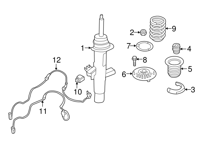 37155a0f905 - 2011-2021 BMW Accelerometer (37-15-5-A0F-905) | BMW of ...