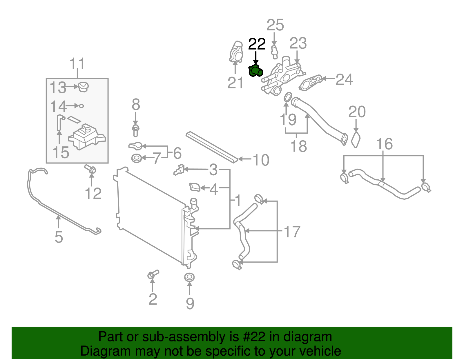 25500-25001 - Thermostat 2006-2023 Kia | Kia.Parts Store