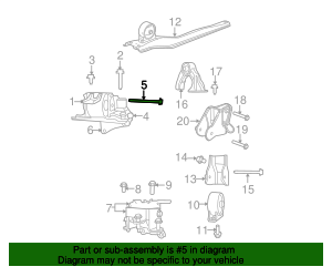 2007-2020 Mopar Bolt 6104246AA | TascaParts.com