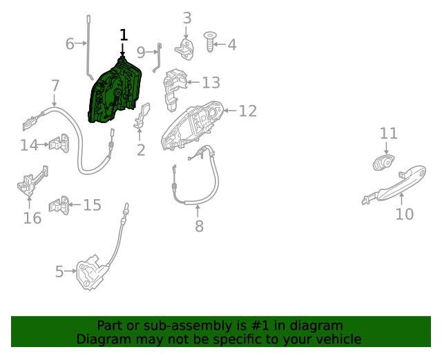 51-21-7-477-702 - Door Lock Actuator Motor - 2017-2024 BMW | BMW Parts ...