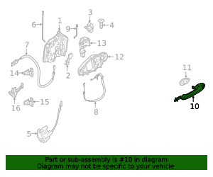 51219491458 - 2018-2024 BMW Handle, Outside (51-21-9-491-458) | BMW of ...
