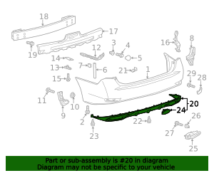52108-30030 - Valance Panel 2013-2015 Lexus GS350 | Longo Lexus Parts