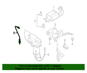 2007-2010 Mazda CX-9 Oxygen Sensor CY01-18-861 | RealMazdaParts.com