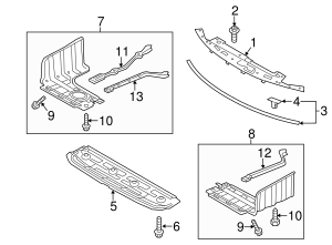 2011-2016 Kia Optima Radiator Support Splash Shield 29120-2T000 | OEM ...