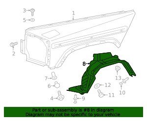463-884-10-00 - Fender Liner 2019-2021 Mercedes-Benz G 550 | Mercedes ...