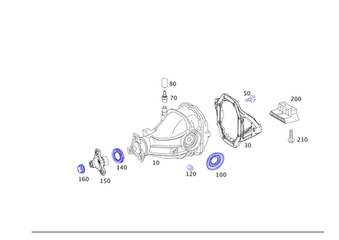 Rear Axle Differential for 2016 Mercedes-Benz E63 AMG S | Mercedes-Benz ...