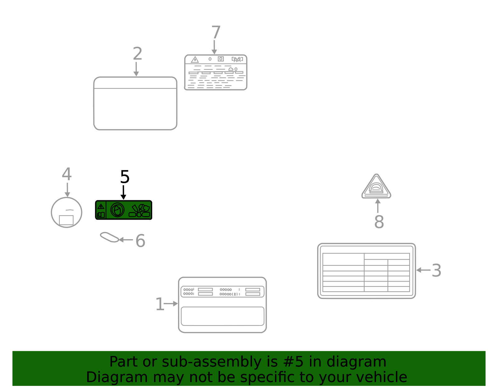 Genuine Label for 2015-2025 Hyundai | Part# 25388-B1000 | Hyundai OEM ...
