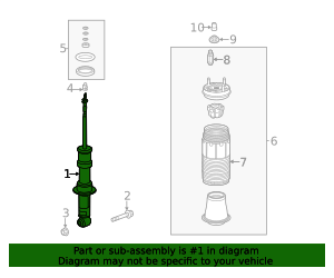 2021 GM Rear Shock Absorber 84844867 | GMPartsDirect.com