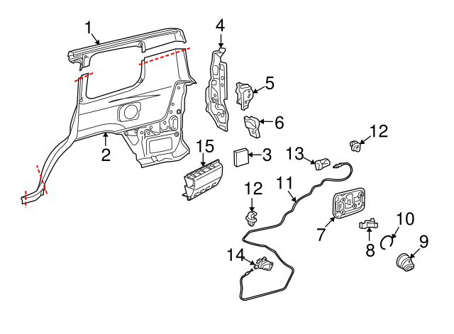 60162-60B70 - Quarter Panel 2016-2021 Lexus LX570 | Longo Lexus Parts