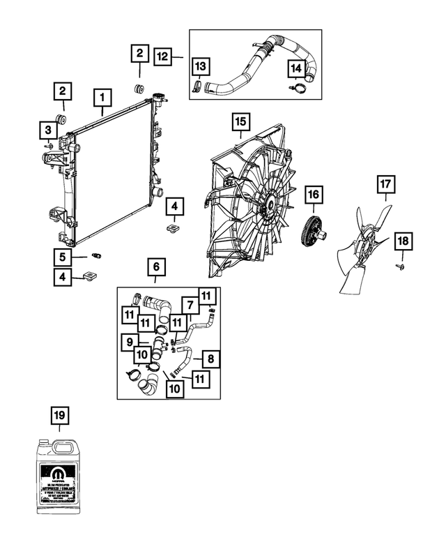 2019-2021 Ram Engine Cooling Radiator 68322493AA | My Mopar Parts