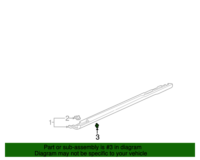 1994-2001 Acura Integra Rocker Molding Clip 90688-SB0-013 | Acura Parts Now