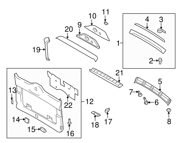 Porsche OEM Upper Molding Part# 955-555-910-01 | OEM Vehicle Parts