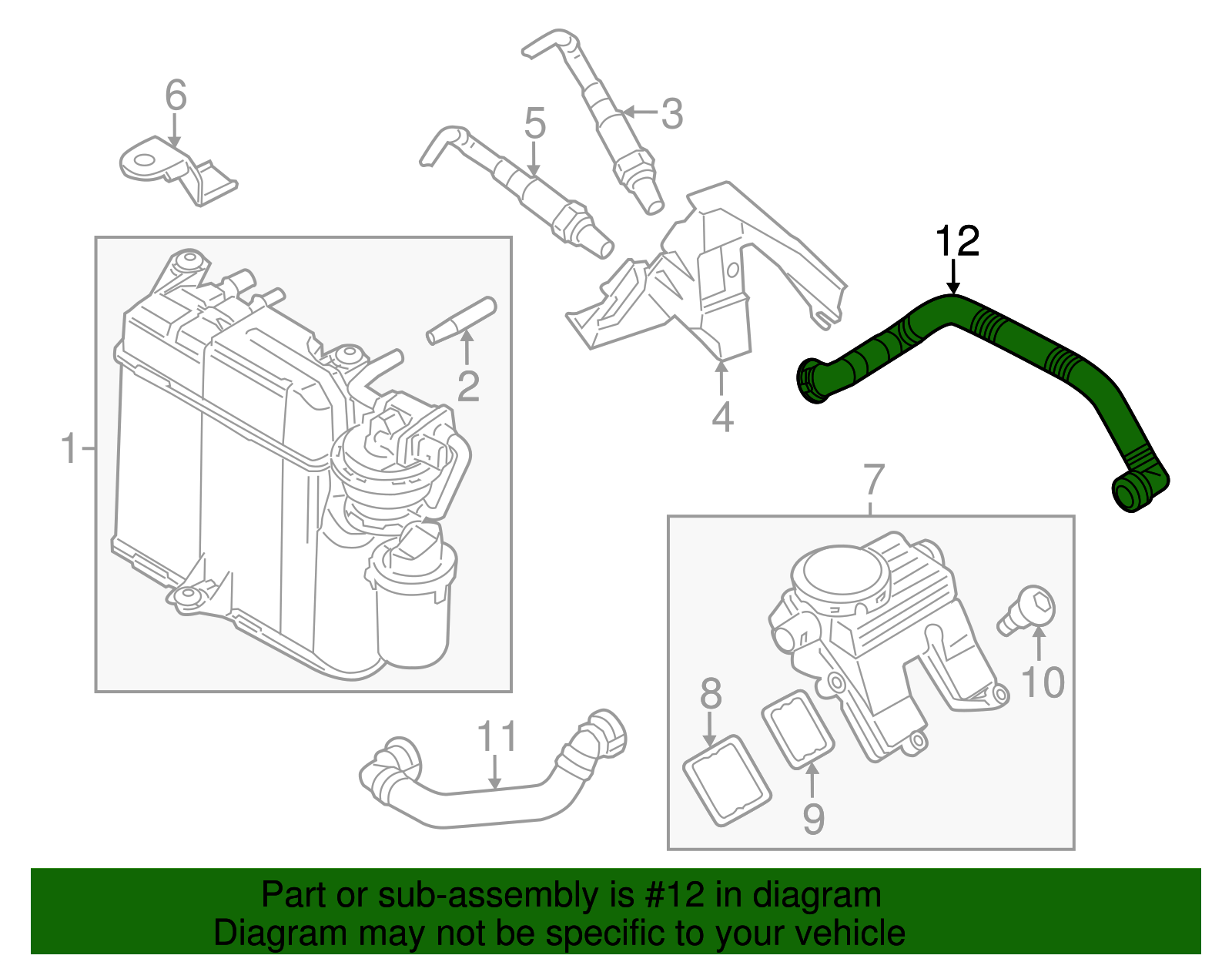2011-2016 Porsche Panamera Vent Hose 946-107-245-00 | OEM Parts Online
