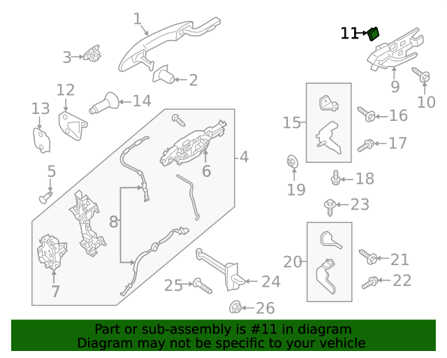 2018-2024 Ford Handle, Inside Nut W719435-S439 | OEM Parts Online