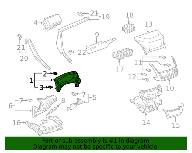 2022-2023 Mitsubishi Eclipse Cross Cluster Visor 68240W051P | Auto Parts