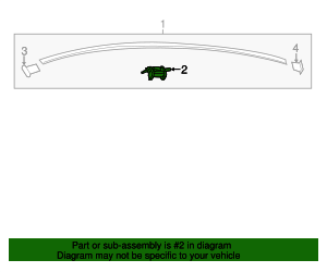 87217-1W200 - Roof Molding Clip - 2012-2017 Kia Rio | Kia Auto Parts