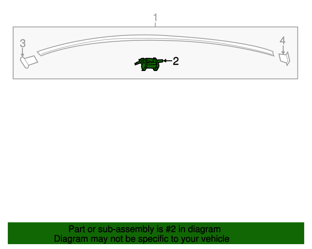 87217-1W200 - Roof Molding Clip - 2012-2017 Kia Rio | Kia Auto Parts