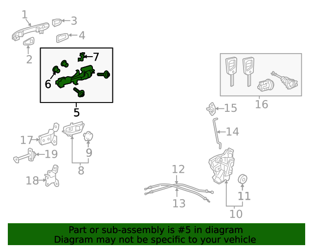 69293-33020 - Handle Base Snap - 2020-2022 Toyota Corolla | nashuatoyota