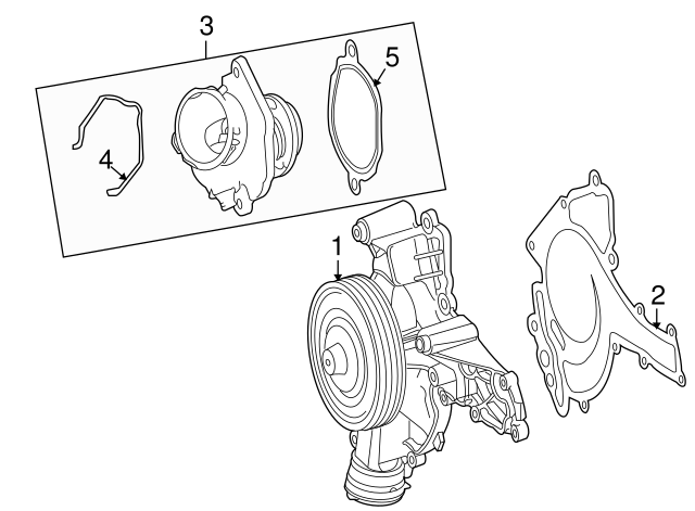 272-200-06-15 - Engine Coolant Thermostat Kit 2007-2011 Mercedes-Benz ...