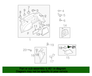 2005-2019 Subaru Lower Molding Clip 909130078 | Subaru Parts Store