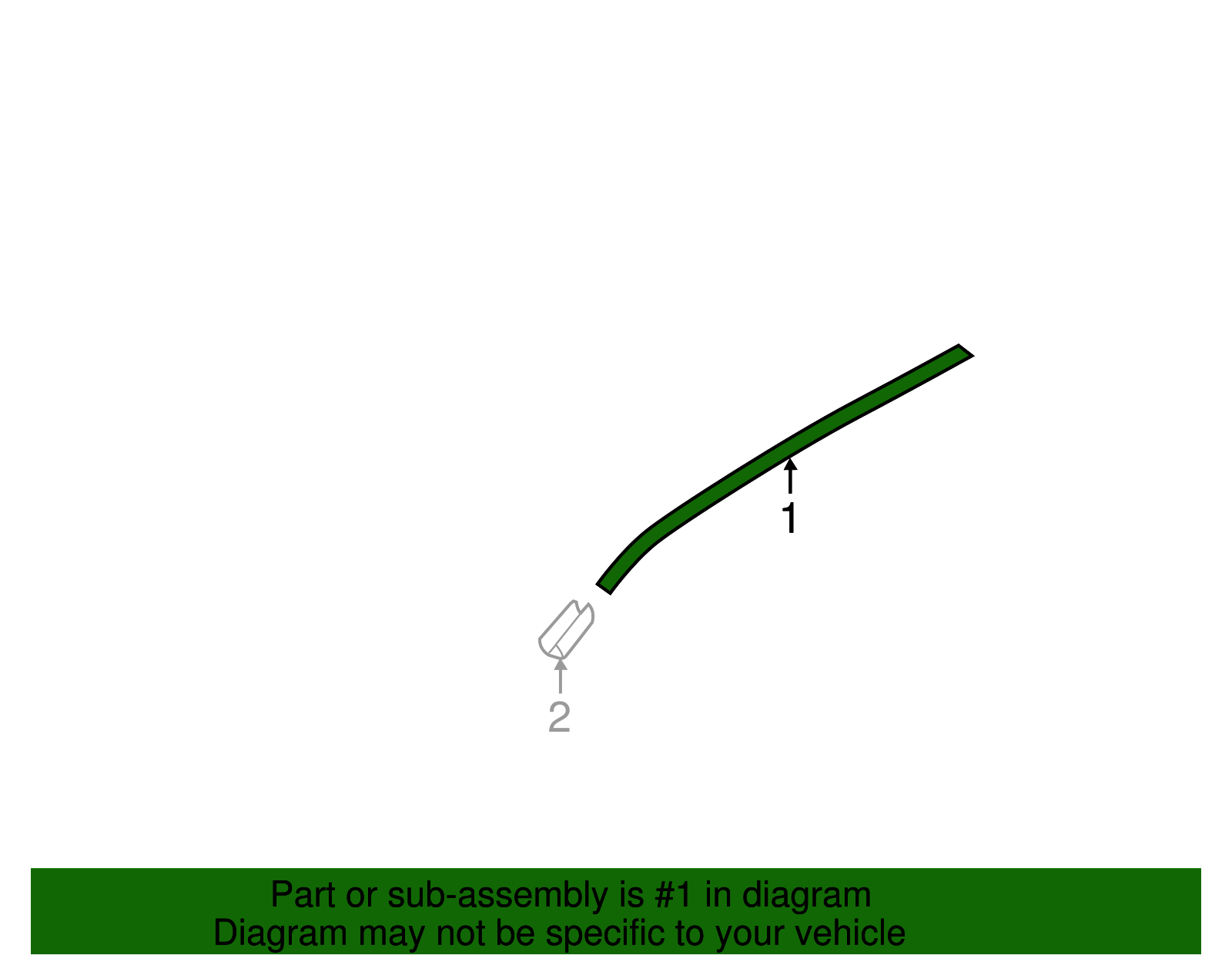 73853-1KA0A - Roof Molding - 2011-2017 Nissan Juke | Nissan OEM Parts ...