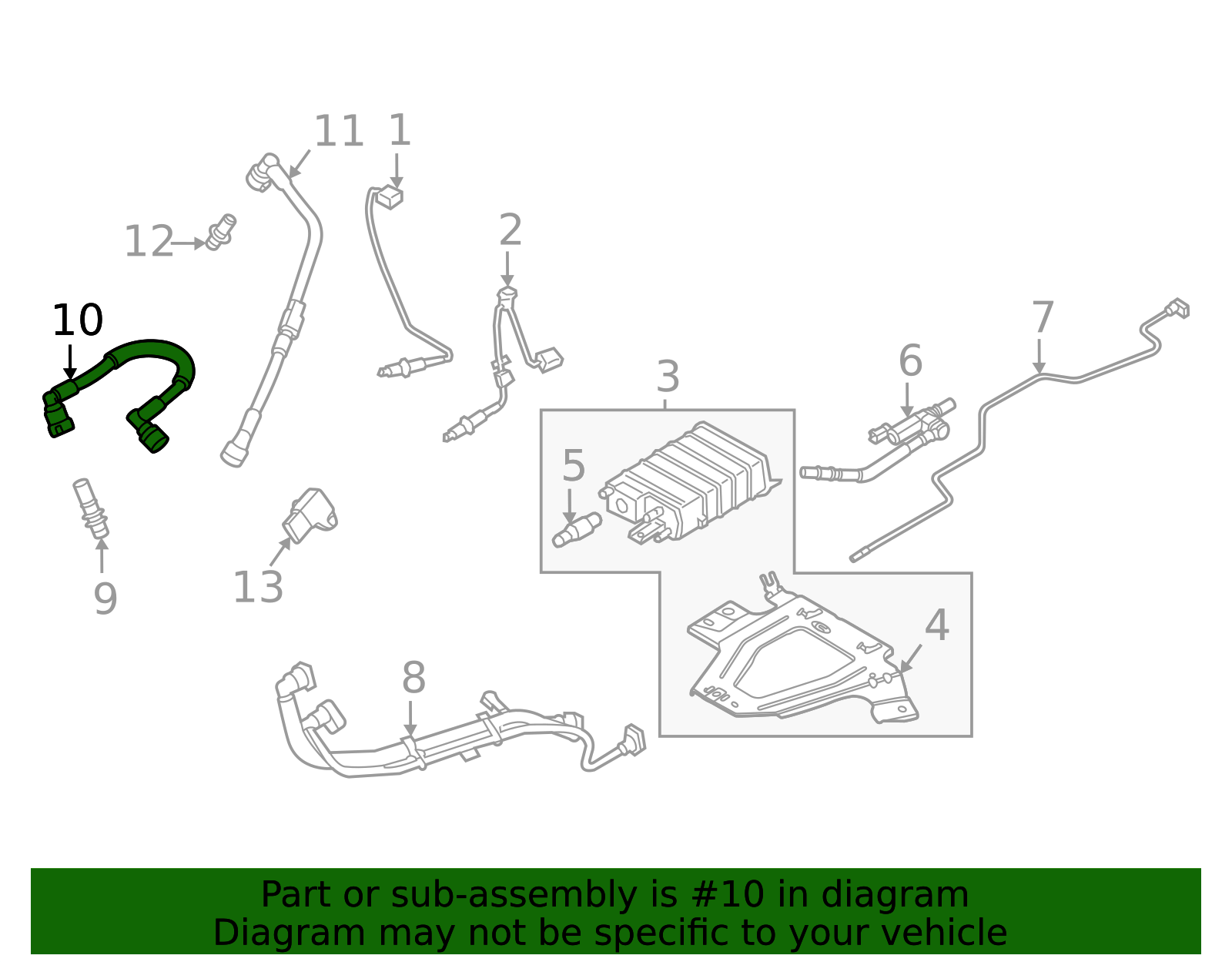 Genuine OEM Ford Part - PCV Hose ML3Z-6A664-E | Genuine OEM Ford Parts ...