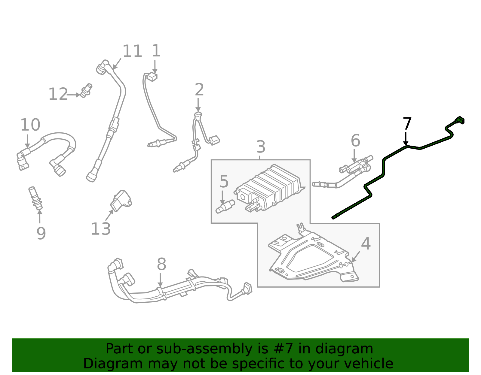 2021-2024 Ford Bronco | Tube Assembly | MB3Z-9D667-B | Walls' Ford Parts