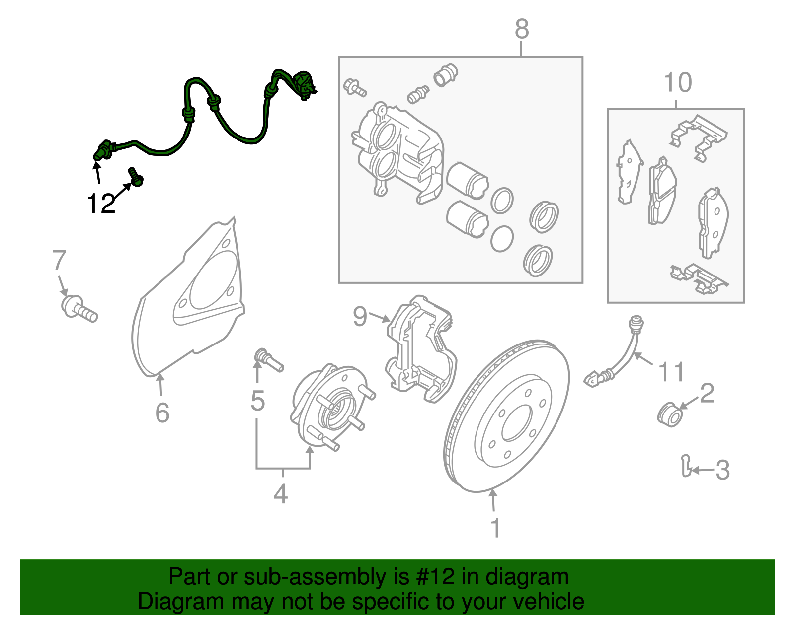 2004-2007 Nissan Front Speed Sensor D7910-ZC30A | Ziegler Nissan of ...