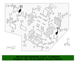 2021-2024 Hyundai Temp Door Actuator 97159-AA000 | OEM Parts Online