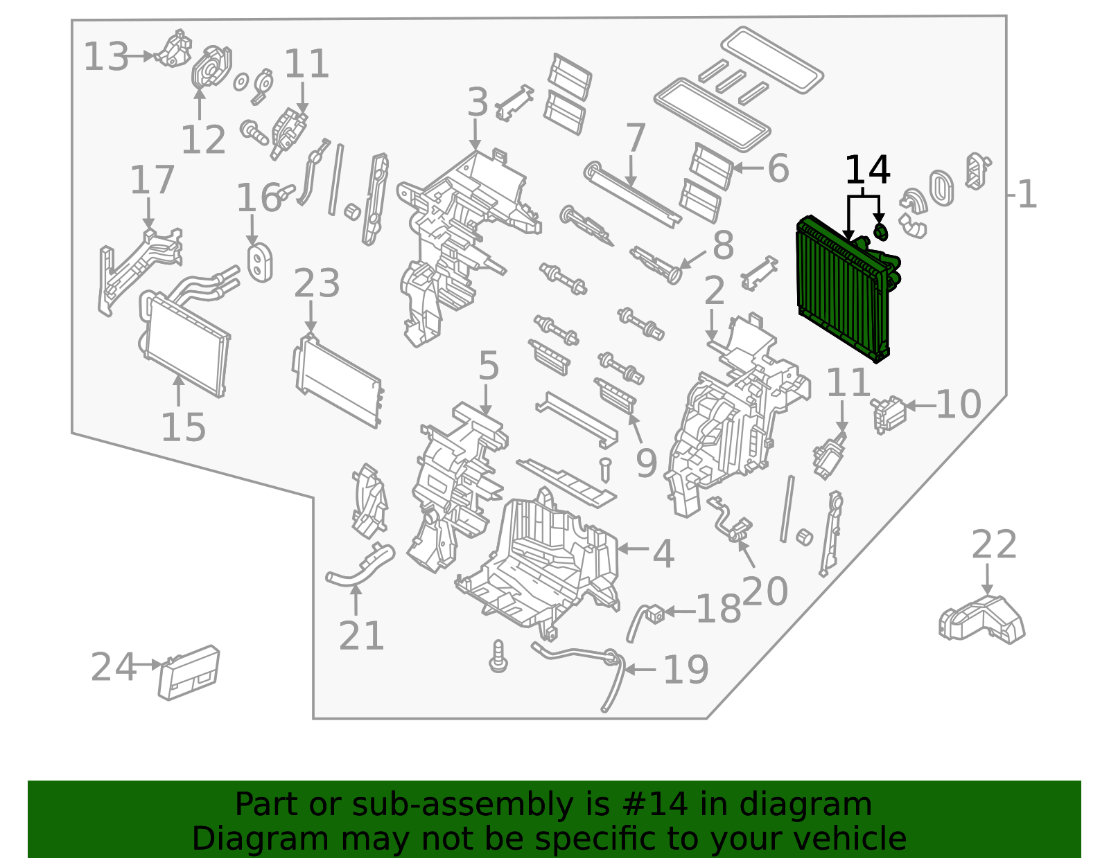 2021-2025 Hyundai Evaporator Core 97139-AAAA0 | OEM Parts Online