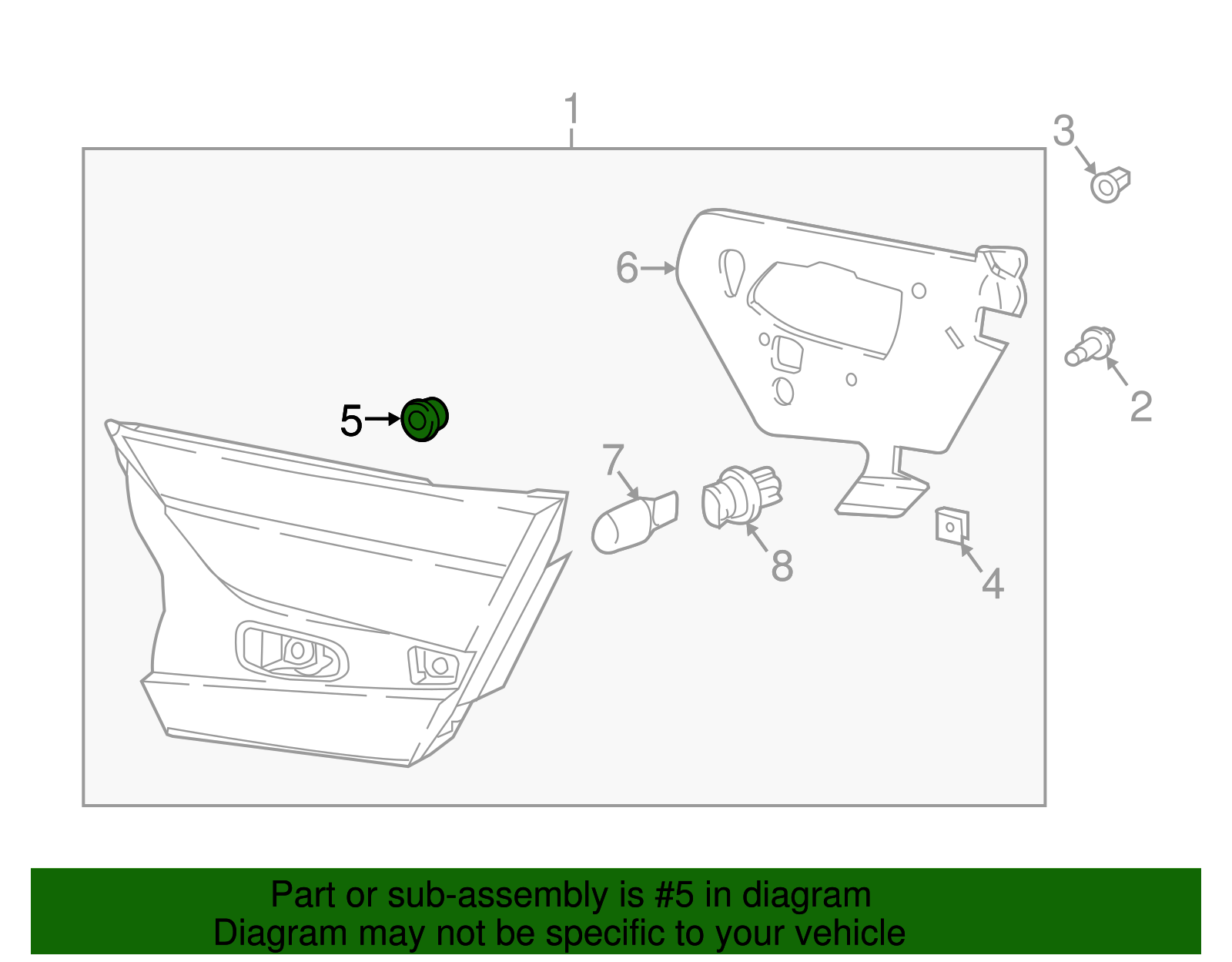 91560-TG1-T01 - Lift-Gate Finish Panel Clip 2013-2025 Honda | Honda ...