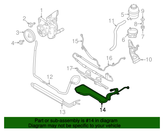 32-41-2-283-598 - Power Steering Return Hose - 2008-2013 BMW M3 | BMW ...