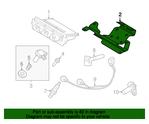 2015-2019 Ford Engine Control Module Bracket GA8Z-12A659-A | OEM Parts ...