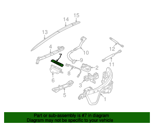 Genuine BMW 54-37-7-181-203 | Plate Cover | FREE Shipping on Most ...